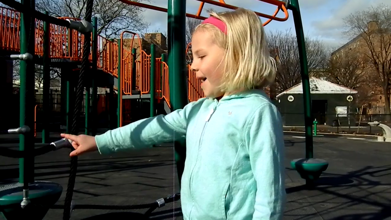 Fiona and Colin check out the new Heckscher Playground in Bushwick ...